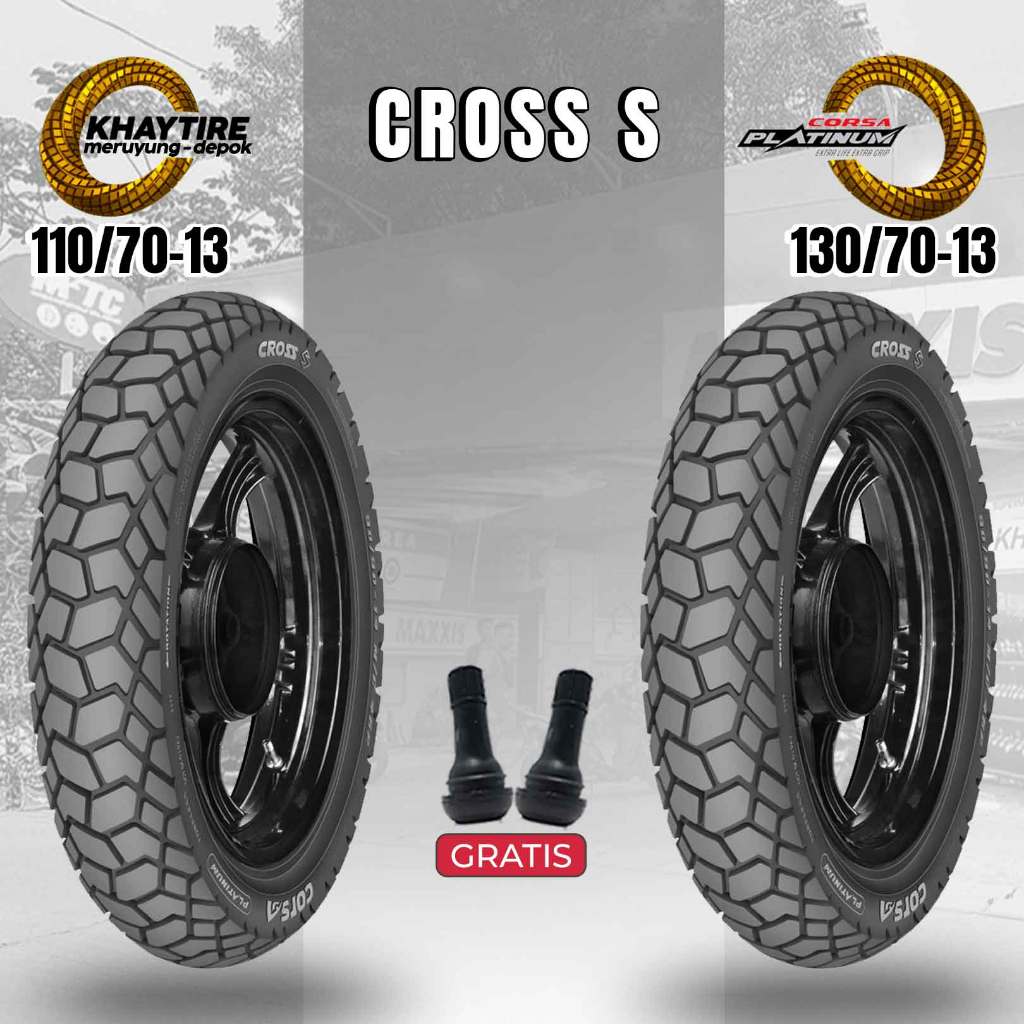 Jual Paket Ban Motor Touring YAMAHA NMAX CORSA CROSS S PLATINUM 110/70 ...