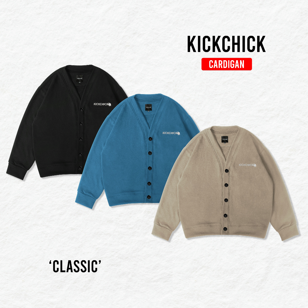 Jual Kickchick Cardigan Classic Embroidery | Oversize Outer | Lengan ...