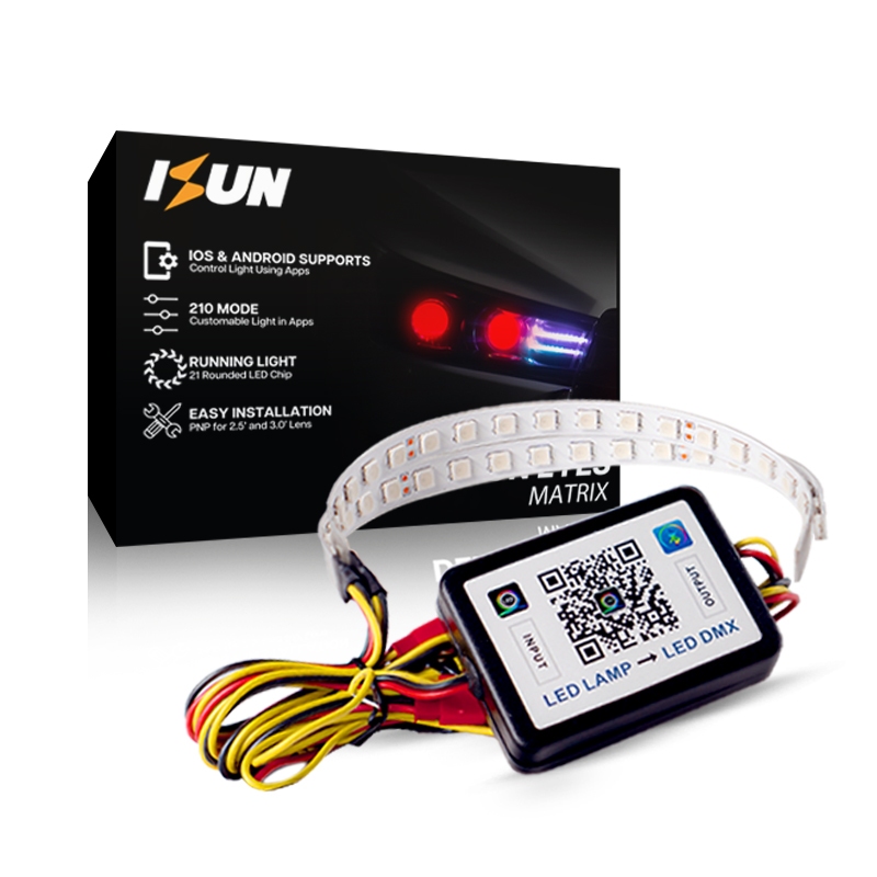 Jual ISUN Lampu Demon Devil Eyes Matrix WRGB dengan Welcome Light Sein ...