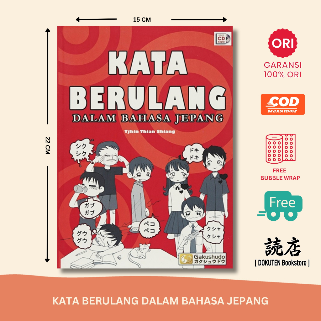Jual Kata Berulang Dalam Bahasa Jepang Metode Gakushudo (Plus CD ...