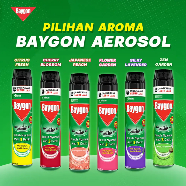 Jual Baygon HIT obat nyamuk aerosol 600ml | Shopee Indonesia