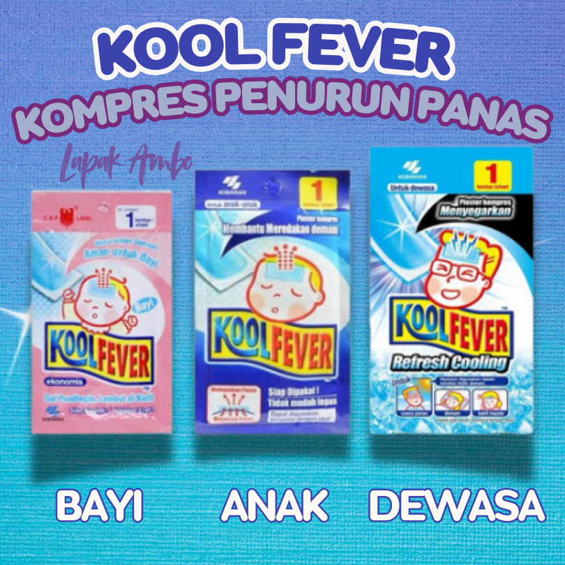 Jual Kool Fever - Penurun Panas / Plester Kompres Demam Bayi dan Anak | Shopee Indonesia