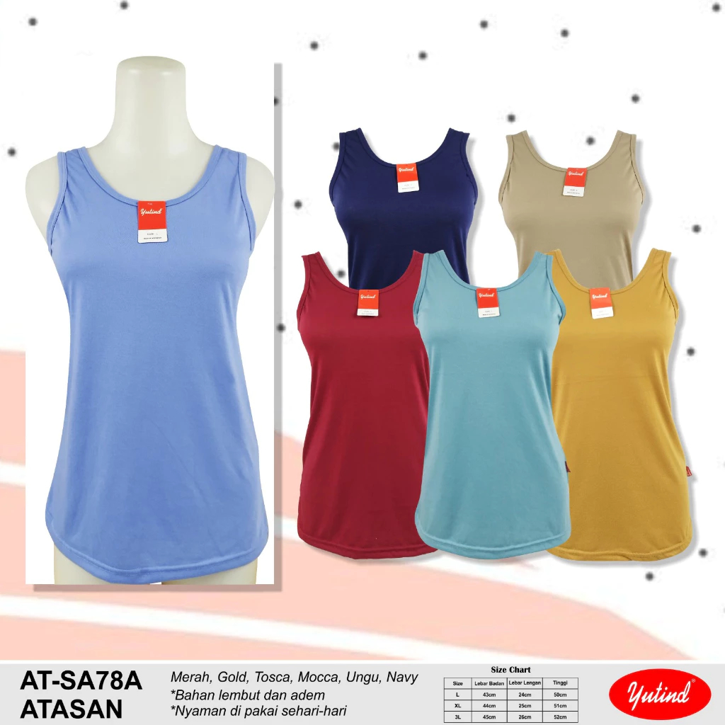 Jual Singlet Wanita Yutind SA 78 A & B Tali Besar | Kaos Dalam Cewek ...