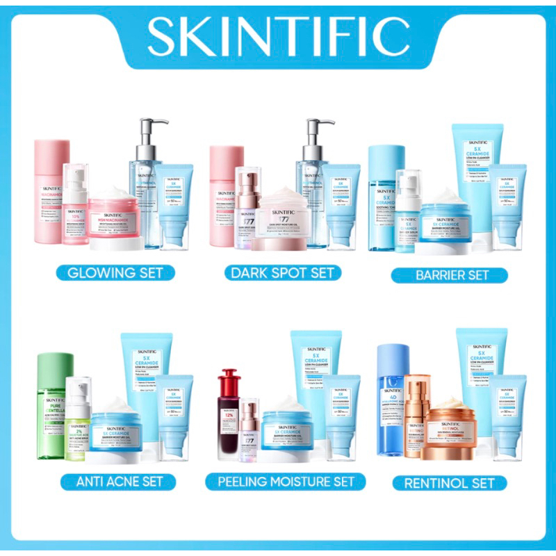 Jual Skintific Set Anti Acne + Retinol set + Barrier set | Shopee Indonesia