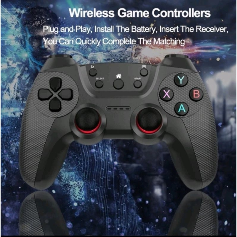 Jual Gamepad Single Wireless Turbo - Joystick Pc Controller gaming ...
