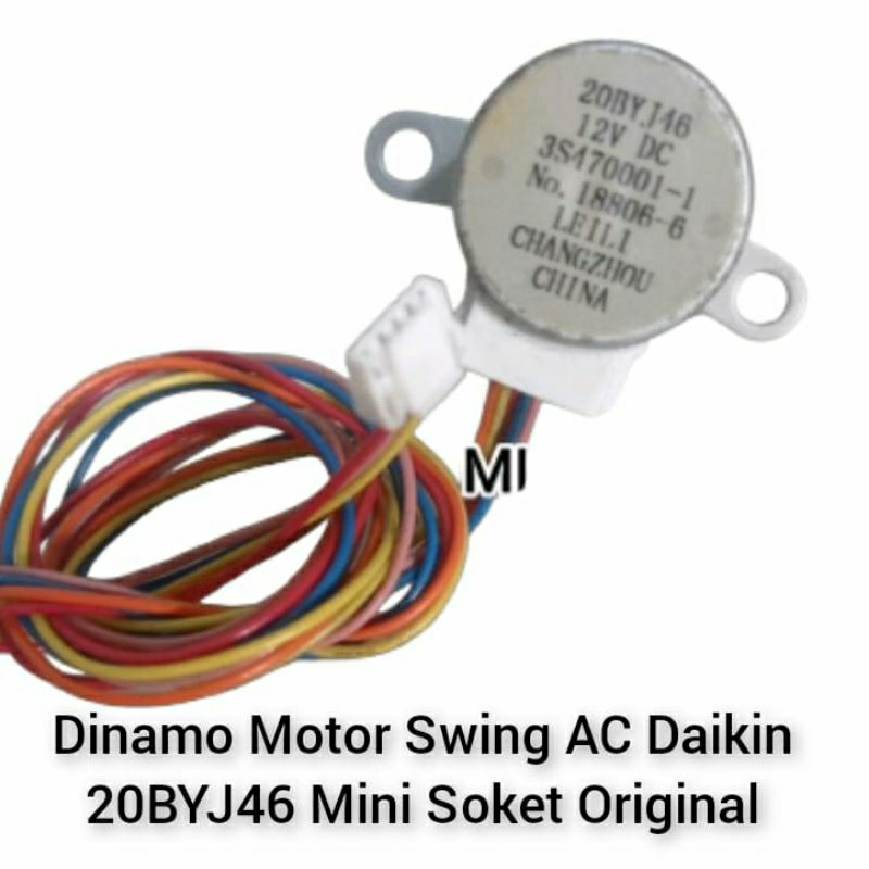 Jual Dinamo Motor Swing AC Daikin Thailand 20BYJ46 Mini Soket Original ...