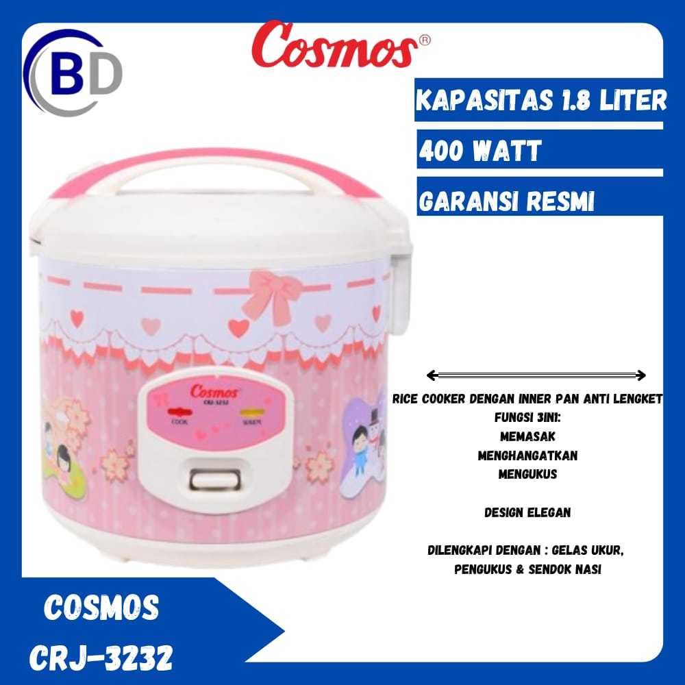Jual COSMOS Magic Com Rice Cooker CRJ 3232 Penanak nasi Cosmos | Shopee ...