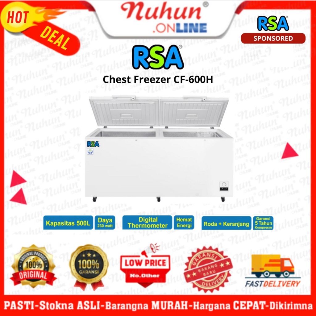 Jual RSA Chest Freezer CF-600H 500 Liter | Shopee Indonesia