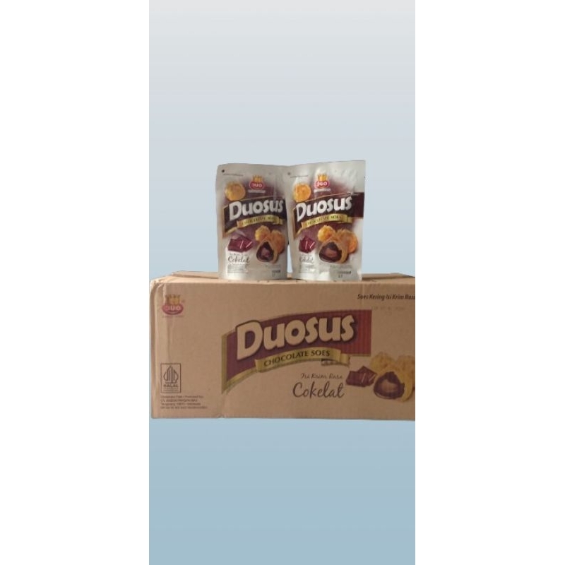 Jual Duosus Snack soes kering isi coklat 1 dus isi 30 pcs | Shopee ...