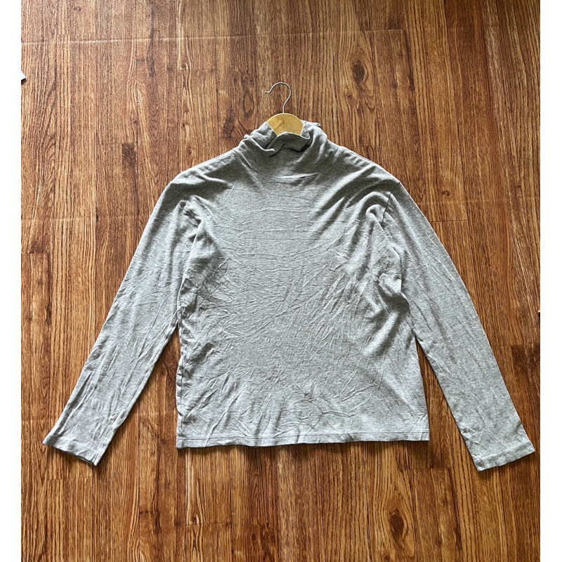 Jual UNIQLO Inner Manset Sweater Lengan Panjang Turtleneck Abu (221 ...