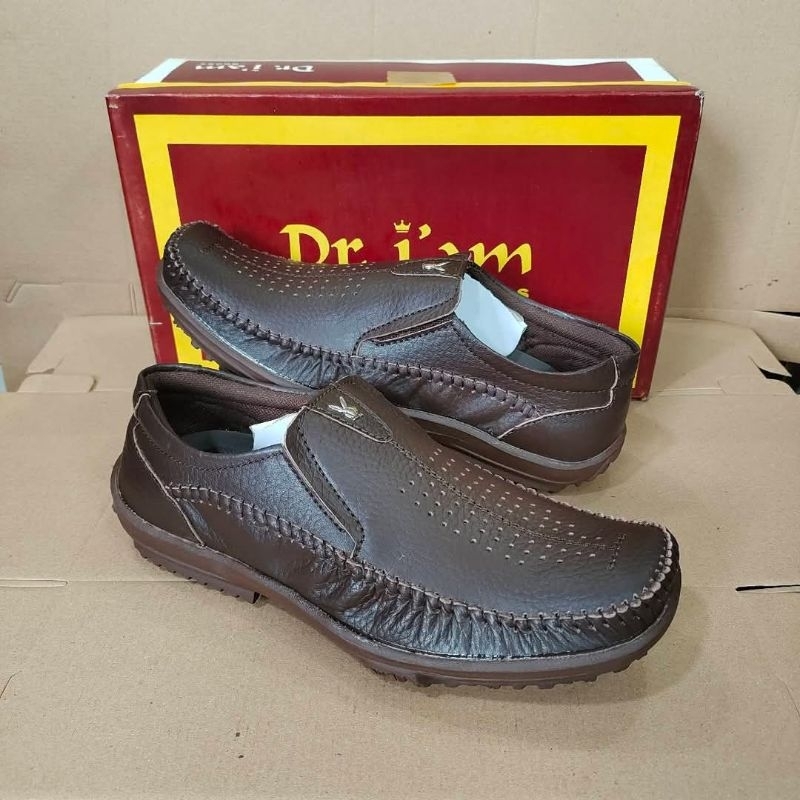 Jual SEPATU CASUAL MOCCASIN KULIT PRIA DR. IAM KR. 03 COKLAT ( PRODUKSI ...