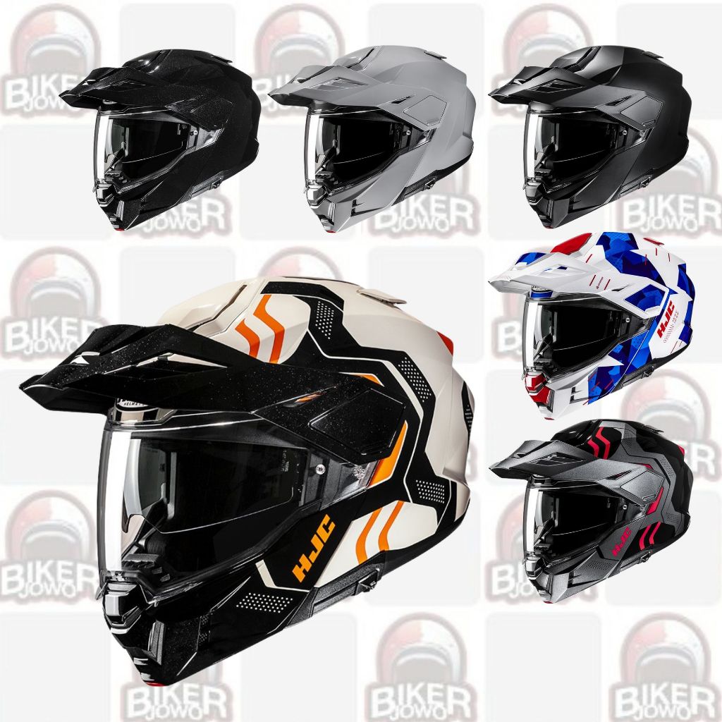 Jual Helm Modular Flip Up HJC i80 - Velly - Roki - White - Black - N ...