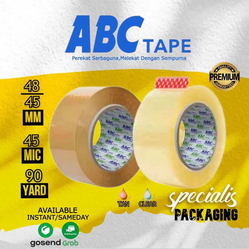 Jual Daimaru Lakban tape / Lakban OPP / Lakban Bening ABC Tape Perekat ...