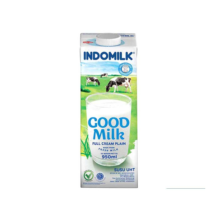 Jual INDOMILK UHT GOOD MILK FULL CR 950ML | Shopee Indonesia