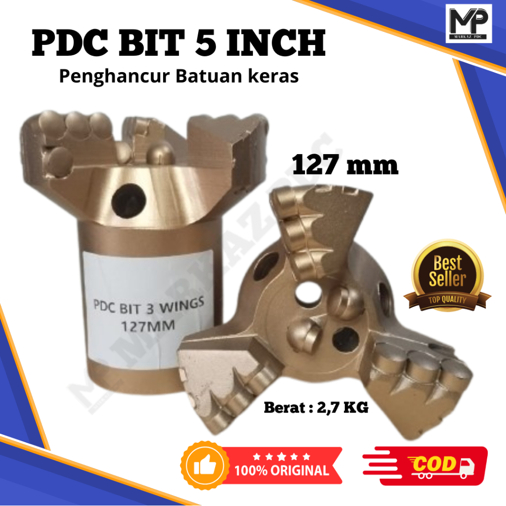 Jual Mata Bor Sumur PDC bit ukuran 3 sampai 8 INCH/MATA BOR SUMUR ...