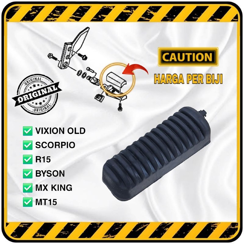 Jual Karet Foot Step / Postep / Barstep Depan Yamaha VIXION OLD SCORPIO ...