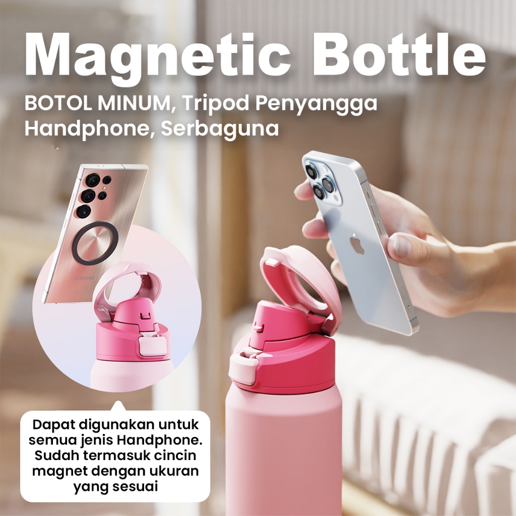 Jual FJBottle - SR2039 Botol Minum Tumbler Unik 950ml Stainless Steel SUS 304 dengan MagSafe ...