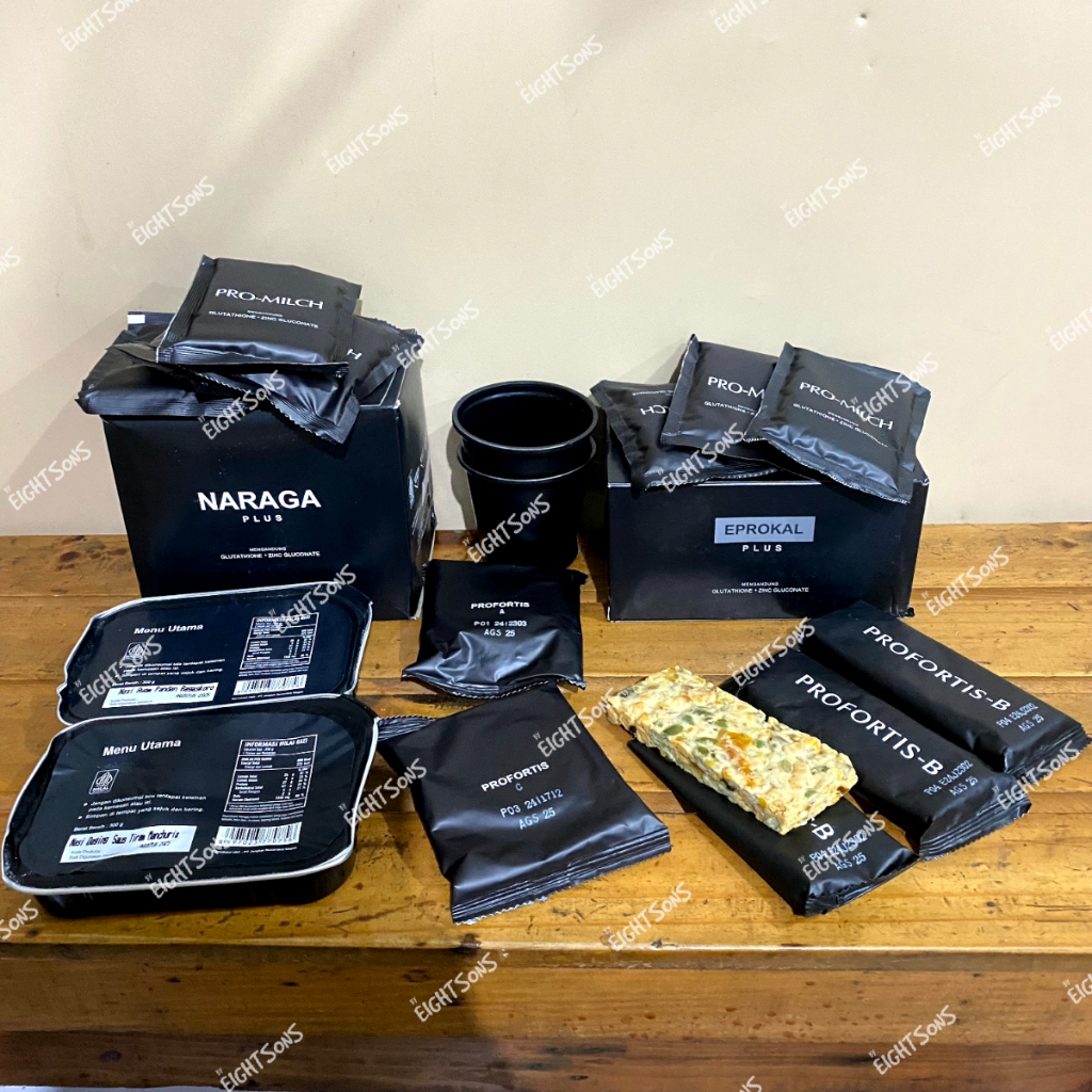 Jual PROMO Ransum NARAGA Makanan Tentara TNI INDONESIA Darurat Survival ...