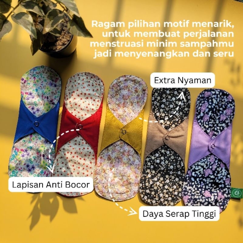 Jual Pembalut Kain Cuci Ulang Bahan Katun I Ramah Lingkungan l Pembalut ...