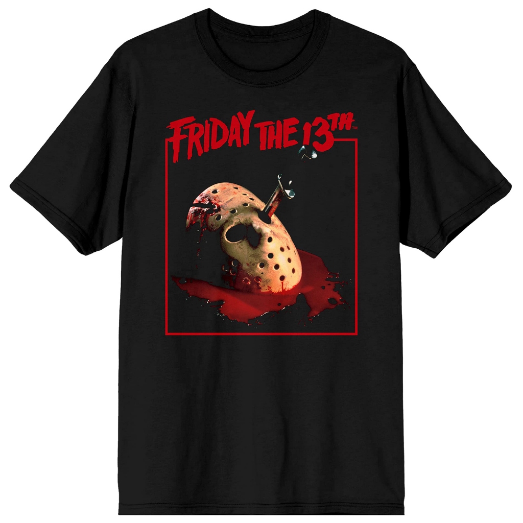 Jual Friday the 13th Horror Movie Jason Bloody Mask Kaos Pria Hitam Bergambar - S | Shopee Indonesia