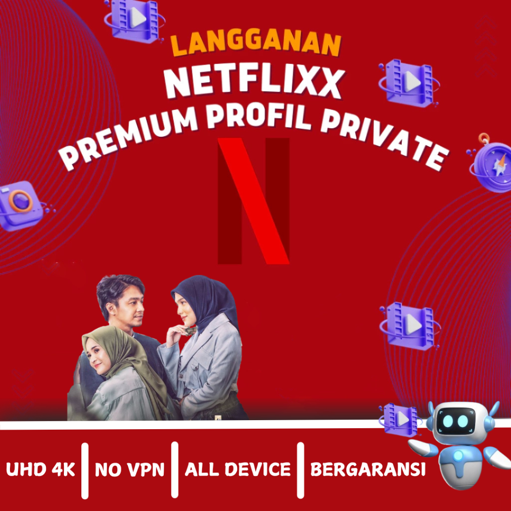 Jual Paket NETFLIKKK Durasi 1 Bulan Ori Premium UHD 4K PRIVATE |SHARING 100% FULL GARANSI #2 ...