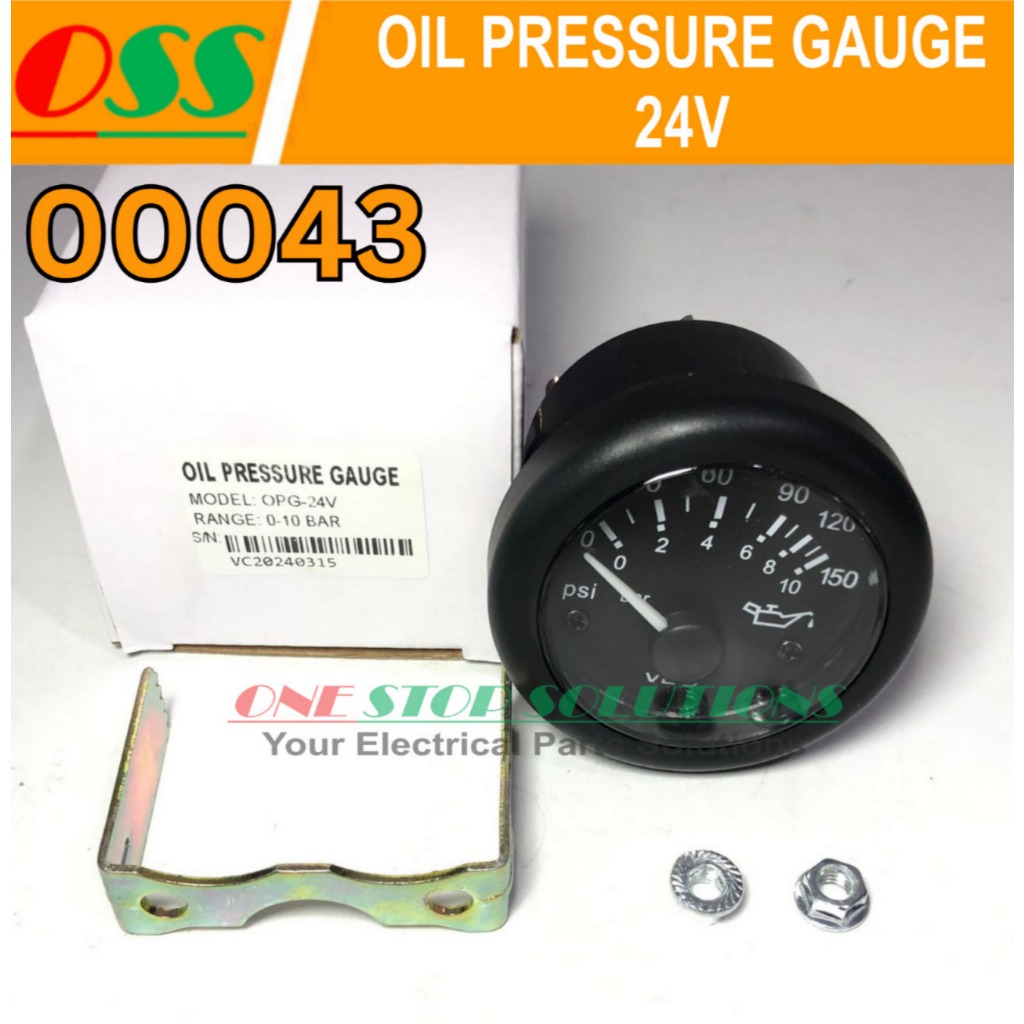Jual OIL PRESSURE GAUGE 24V VDO OPG-24V GAUGE METER TEKANAN OLI | Shopee Indonesia