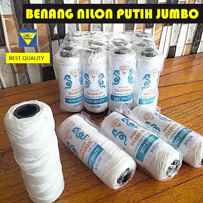 Jual Benang Nylon Jumbo Putih Isi 12 Pcs Benang Tukang Nilon Bangunan ...