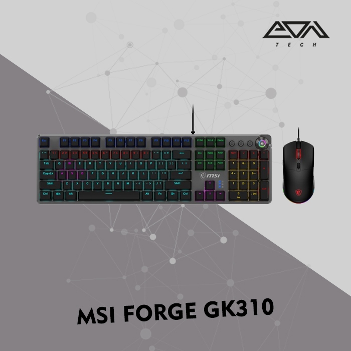Jual MSI FORGE GK310 COMBO Mechanical HOT SWAPPABLE - Red Switch (Keyboard + Mouse) | Shopee ...