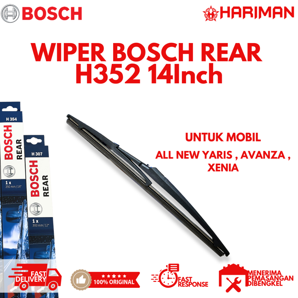 Jual Bosch Wiper Rear H352 14 Inch | Shopee Indonesia