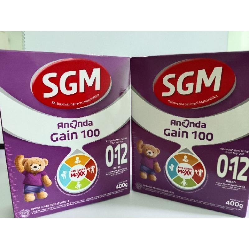 Jual SGM ANANDA GAIN 100 BOX 400 GRAM | Shopee Indonesia