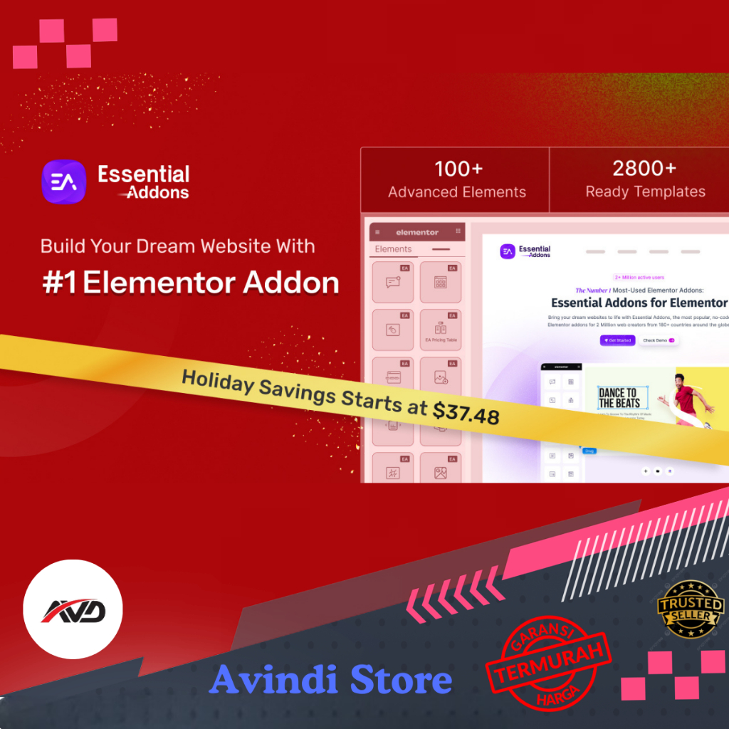 Jual Essential Addons - Most Popular Elements Library For Elementor | Shopee Indonesia