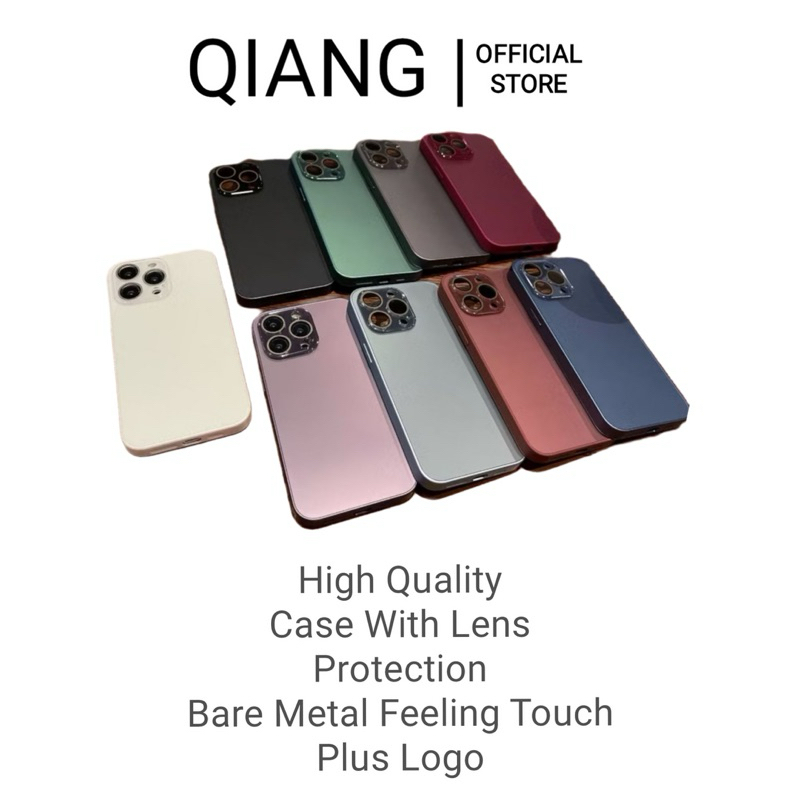 Jual Qiang Case Luxury Ag Matte For iPhone 11 12 13 14 15 16 Pro Max ...