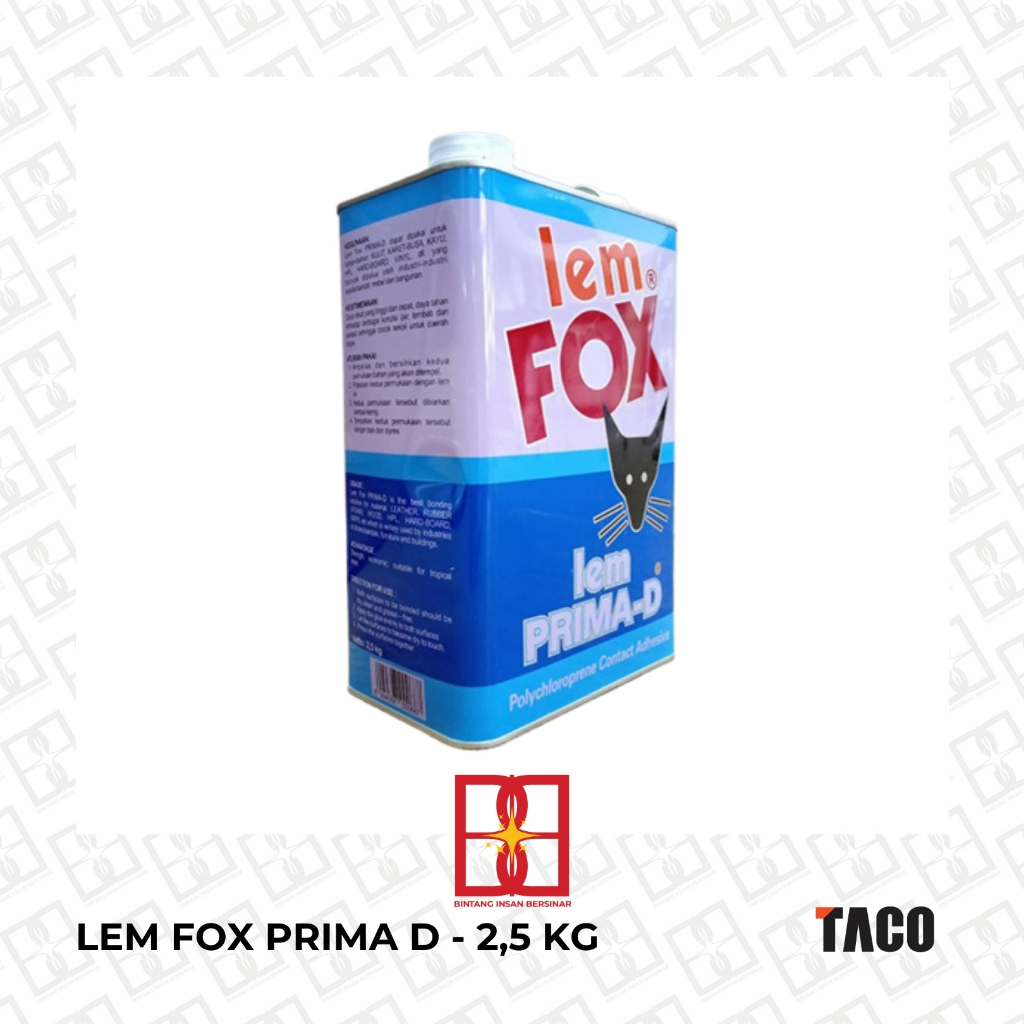 Jual LEM FOX PRIMA D BERAT - 2,5 KG | Shopee Indonesia