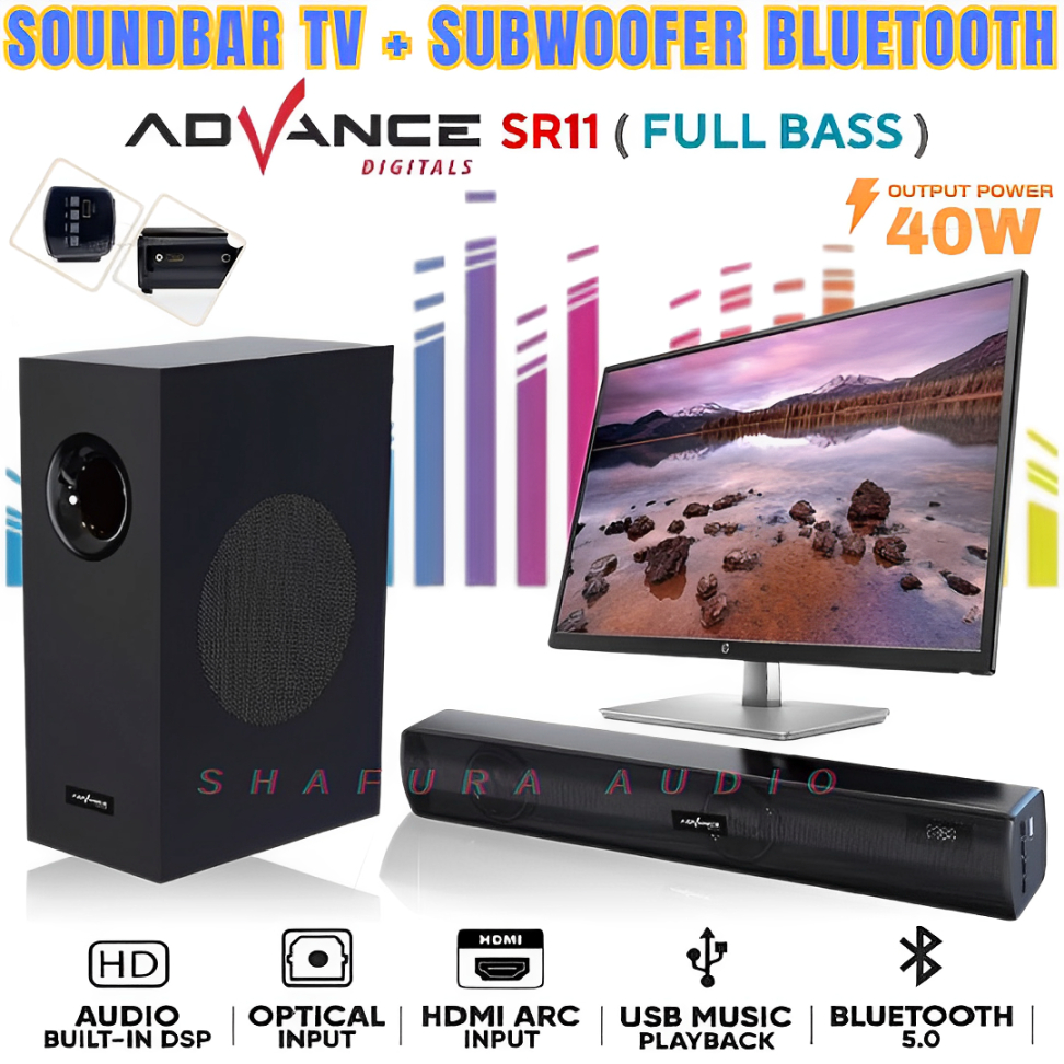 Jual Speaker Advance Sr-11 Soundbar Dan Subwoofer Bluetooth Speaker Multimedia | Soundbar Tv ...