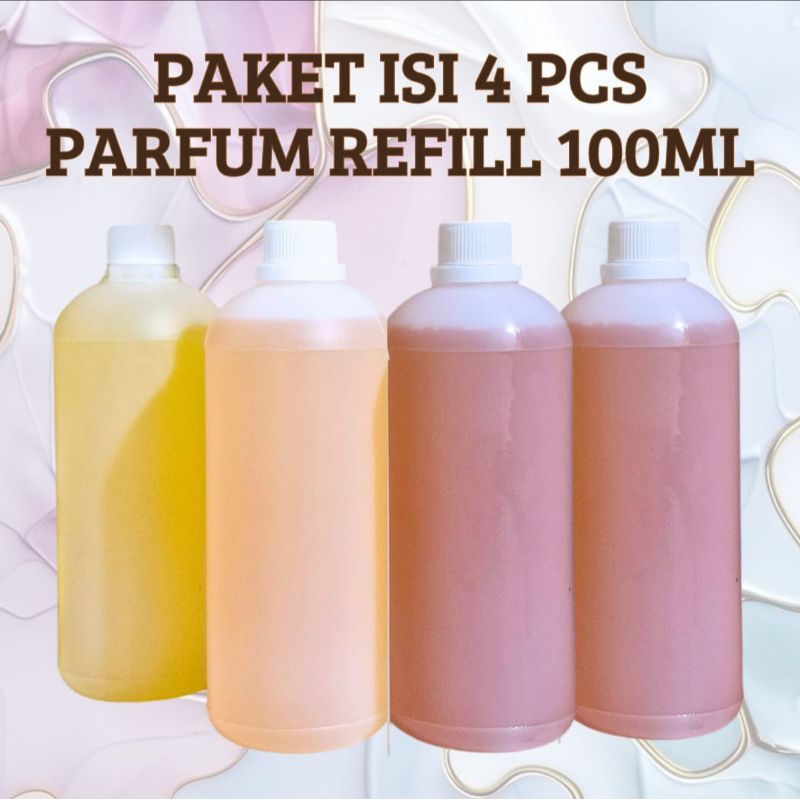 Jual [Y] BELI 1 DAPAT 4 PAKET REFILL 100ML PARFUM BIBIT AROMA BEST SELLER | Shopee Indonesia