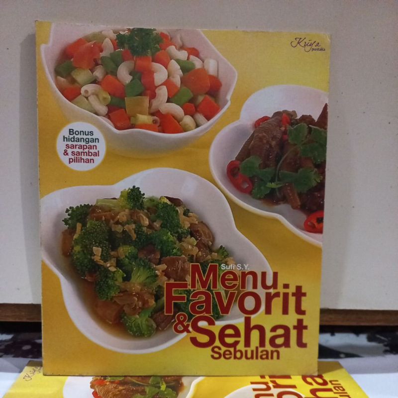 Jual Buku Resep Masakan - Menu Favorit & Sehat Sebulan Bonus Hidangan ...