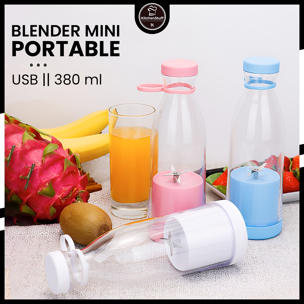 Jual Blender Jus Buah 380ML Elektrik Mini Usb Portable Multifungsi ...