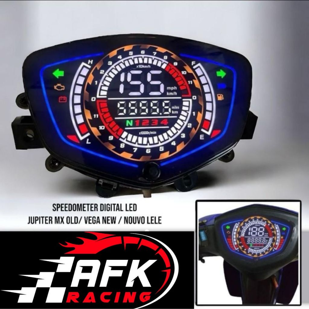 Jual speedometer spidometer digital LED motor YAMAHA nouvo jupiter MX ...