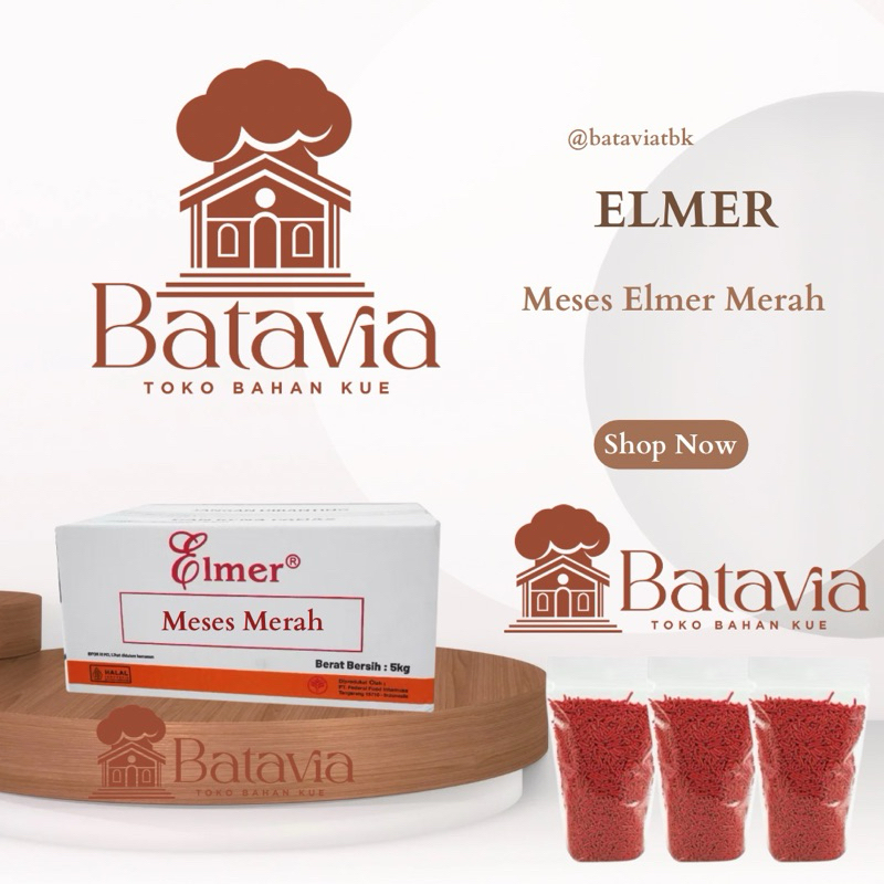 Jual MESES ELMER MERAH REPACK 250gr dan 500gr | Meses Elmer | Shopee Indonesia