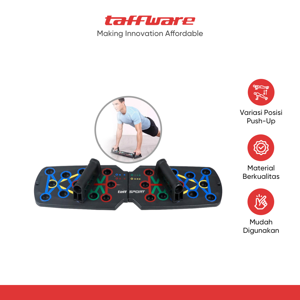 Jual TaffSPORT Papan Alat Bantu Push-up Training Board Portable - A603 ...