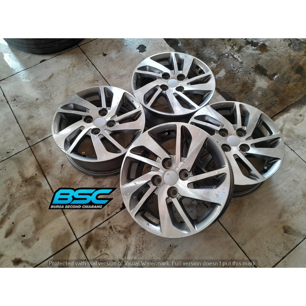 Jual Velg Mobil Bekas Murah R14 Copotan Ori Sirion Pcd 4x100 Ring 14 Cocok Buat Agya Ayla Sigra ...