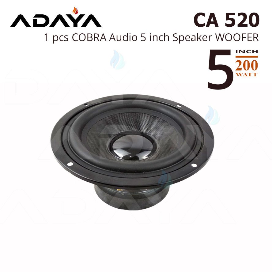 Jual SPEAKER WOOFER 5 inch COBRA 200 WATT Audio Home Theater CA 520 ...