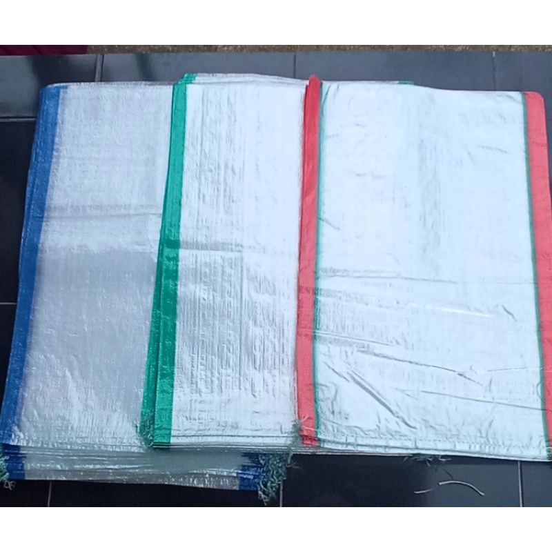 Jual karung beras transparan polos 25kg isi 50 lembar | Shopee Indonesia