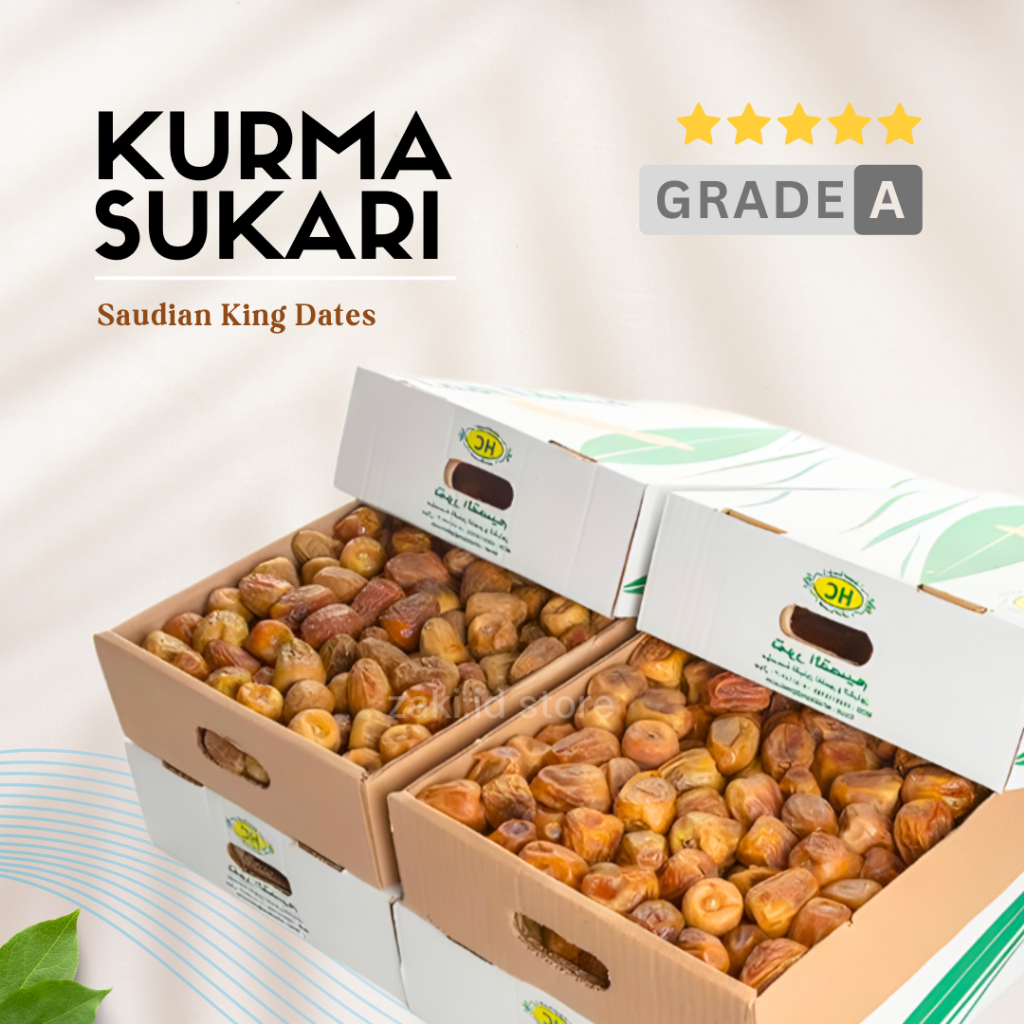 Jual KURMA SUKARI GRADE A PREMIUM 3KG SUKKARI SAUDIAN KING DATES KURMA ...