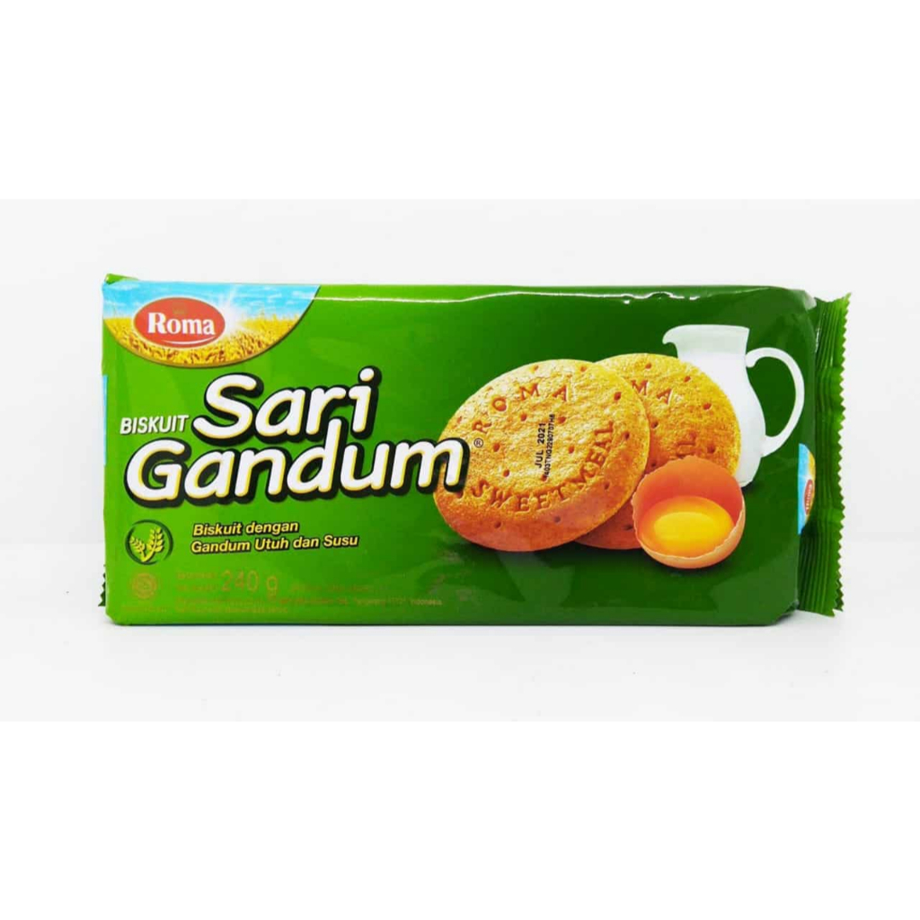 Jual BISKUIT ROMA SARI GANDUM DENGAN GANDUM PI;HAN DAN SUSU RASANYA ...