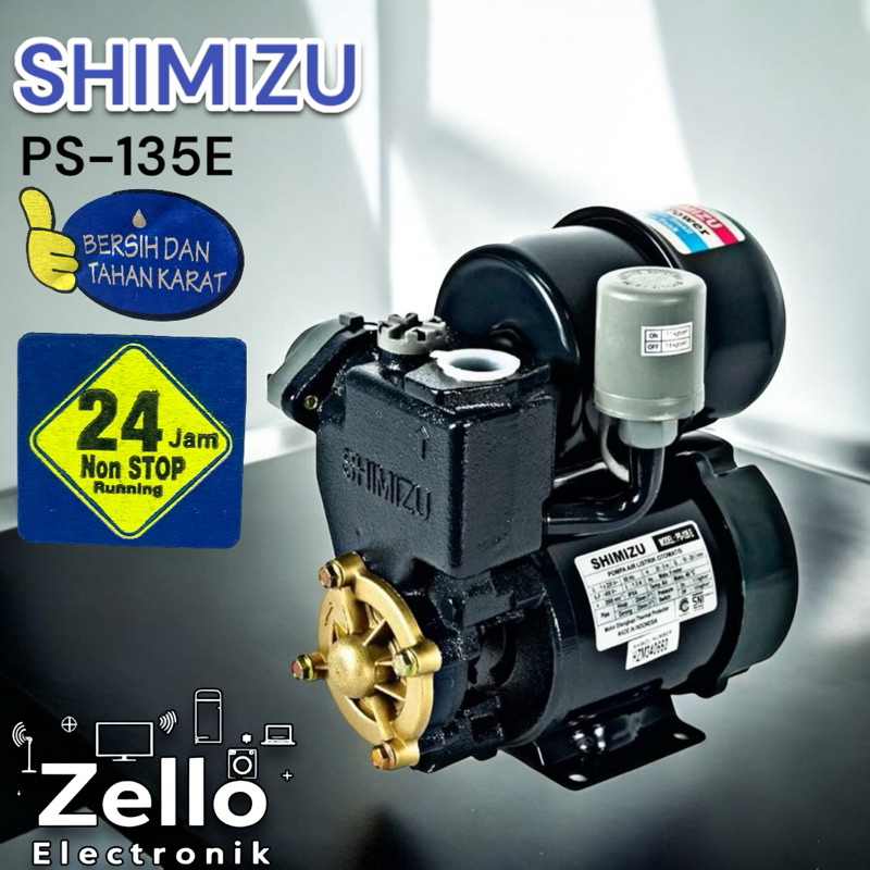 Jual SHIMIZU PS-135 E Pompa Air SHIMIZU PS-135 E pompa air sumur dangkal otomatis | Shopee Indonesia
