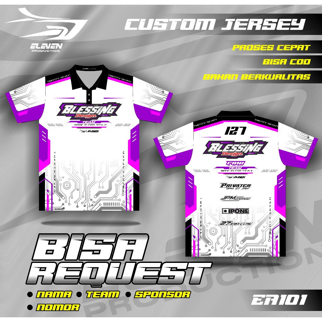Jual JERSEY RACING kaos baju jersey racing custom full printing jersey ...