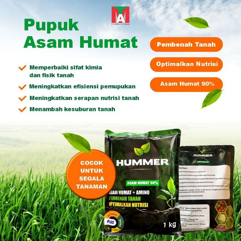 Jual Asam Humat 90% Hummer + Asam Amino – Pembenah Tanah & Pengoptimal Nutrisi | Shopee Indonesia