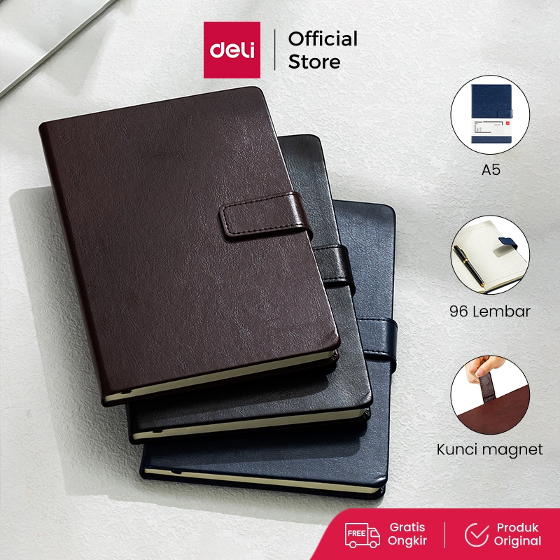 Jual Deli Leather Cover Notebook / Buku Catatan / Agenda Sampul Kulit ...