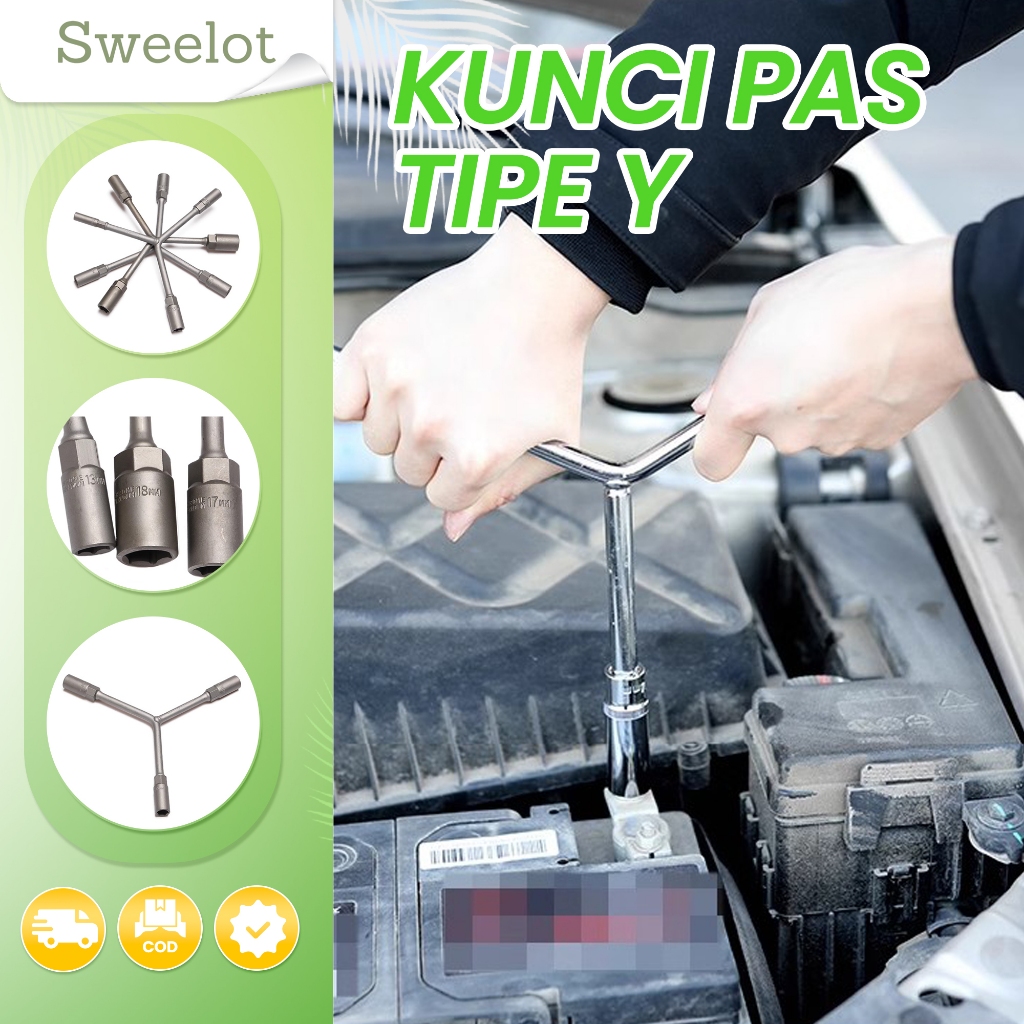 Jual Kunci soket tiga cabang 12mm Obeng heksagonal tipe Y + kepala ...